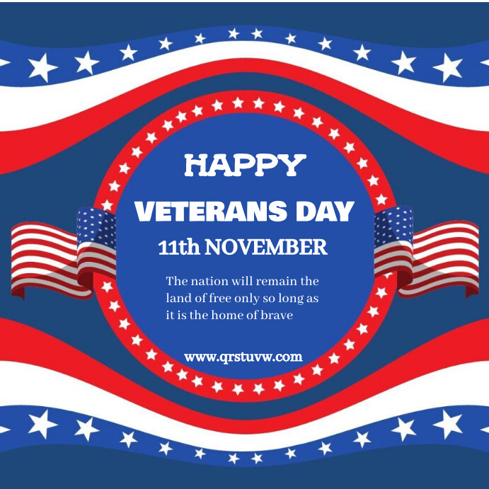 Happy Veterans Day post/Stylish post/Company/memorial day Templat ...
