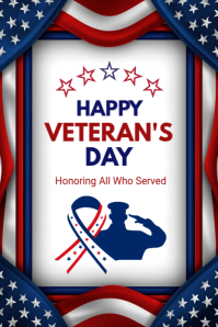 Happy Veterans Day Poster 2025 Template | PosterMyWall