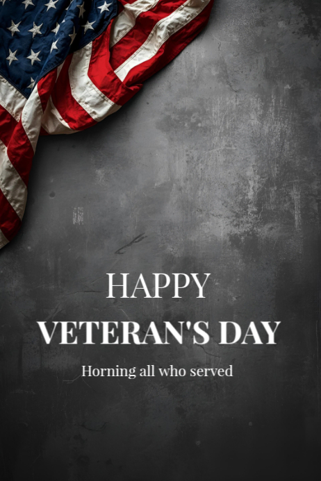 Happy Veterans Day Poster 2025. Template | PosterMyWall