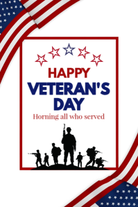 Happy Veterans Day Poster 2025 Template | PosterMyWall