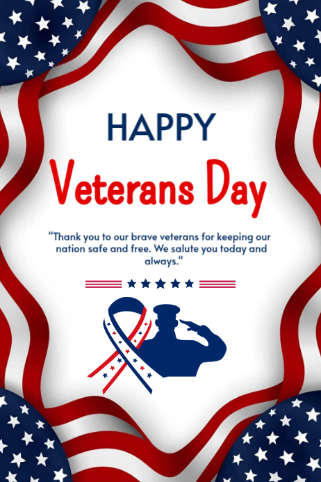 Plantilla de Happy veterans Day template 2025 | PosterMyWall
