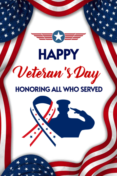 Happy veterans Day template 2025 | PosterMyWall