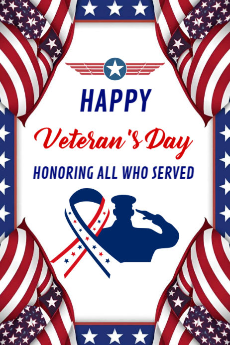 Happy veterans Day template 2025 | PosterMyWall