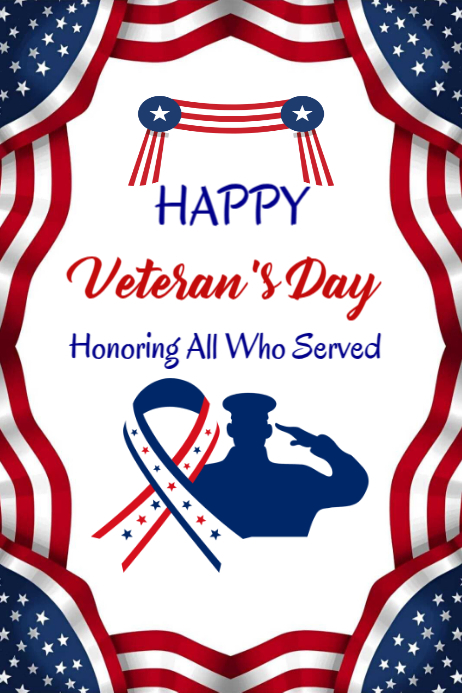 Plantilla de Happy veterans Day template 2025 | PosterMyWall