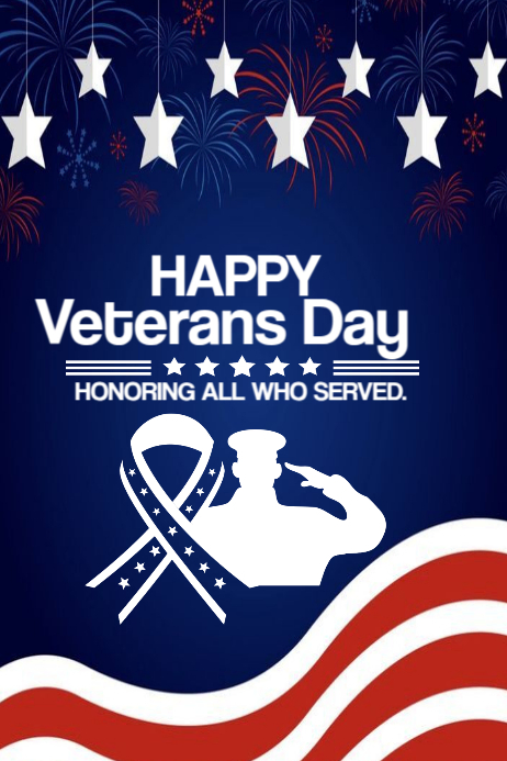 Happy veterans day template | PosterMyWall