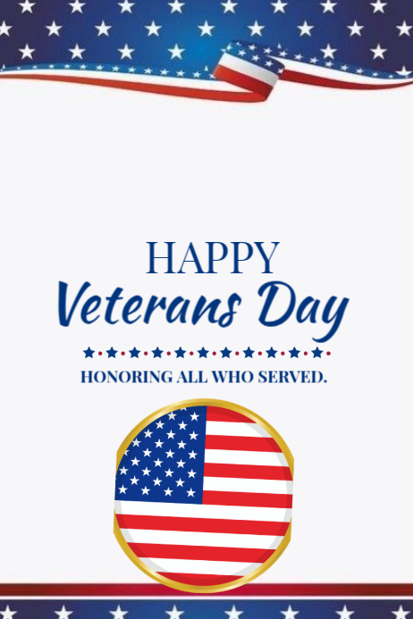 Happy veterans day template | PosterMyWall