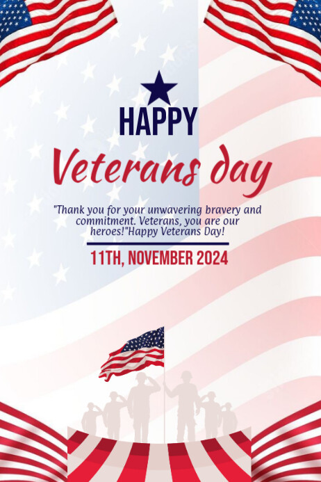 Copy of Happy Veterans Day USA Poster 2024 | PosterMyWall