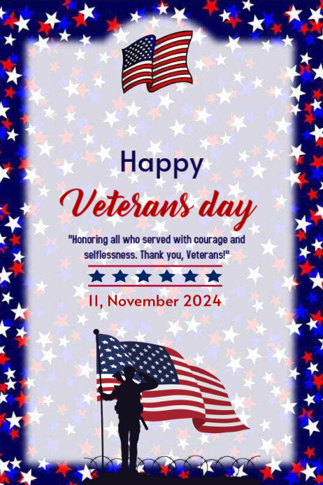 Copy of Happy Veterans Day USA Poster 2024 | PosterMyWall