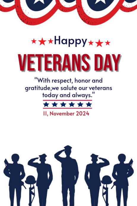 Copy of Happy Veterans Day USA Poster 2024 | PosterMyWall