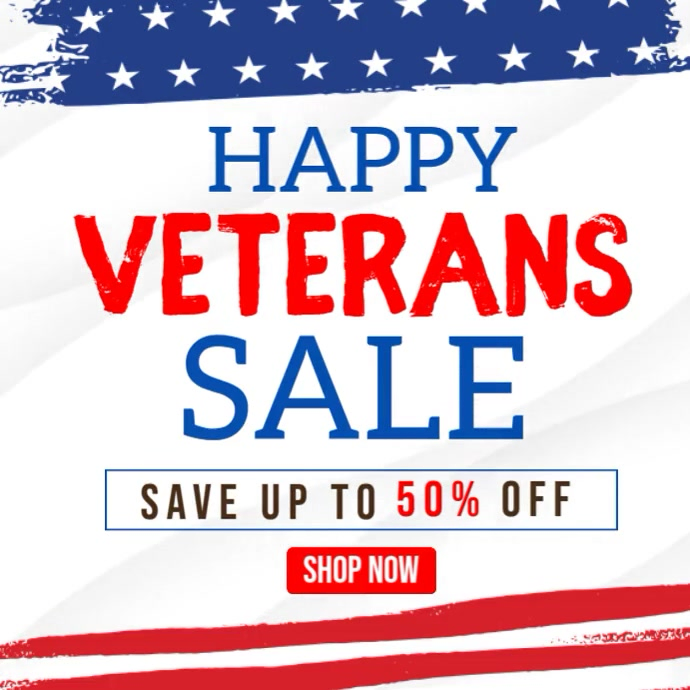 Happy Veterans Sale Template | PosterMyWall