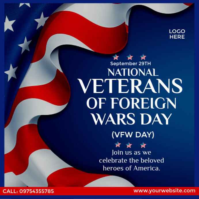 Copy of happy vfw day | PosterMyWall
