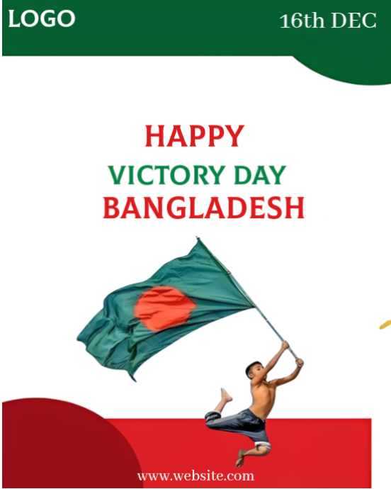 Happy victory day Bangladesh flyer Template | PosterMyWall