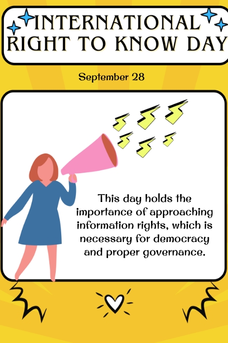 Copy of right to know day | PosterMyWall