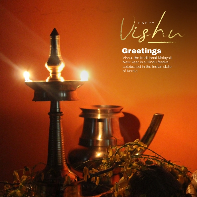 Happy vishu Poster Template | PosterMyWall