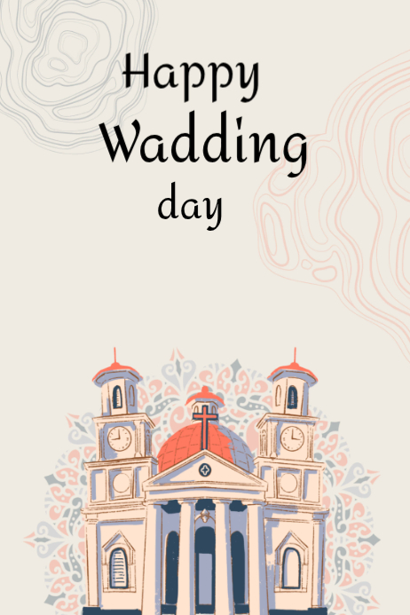 Happy wadding day template 2026 | PosterMyWall