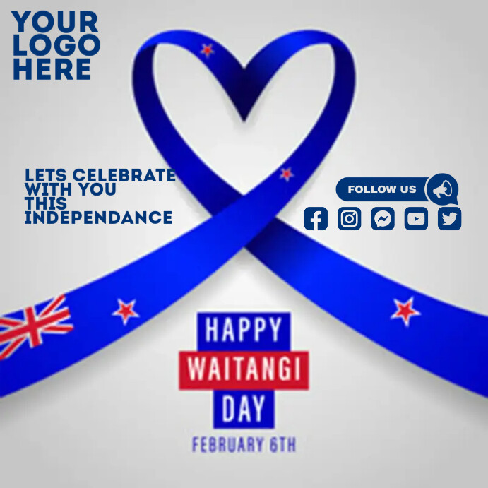 happy waitangi Template | PosterMyWall