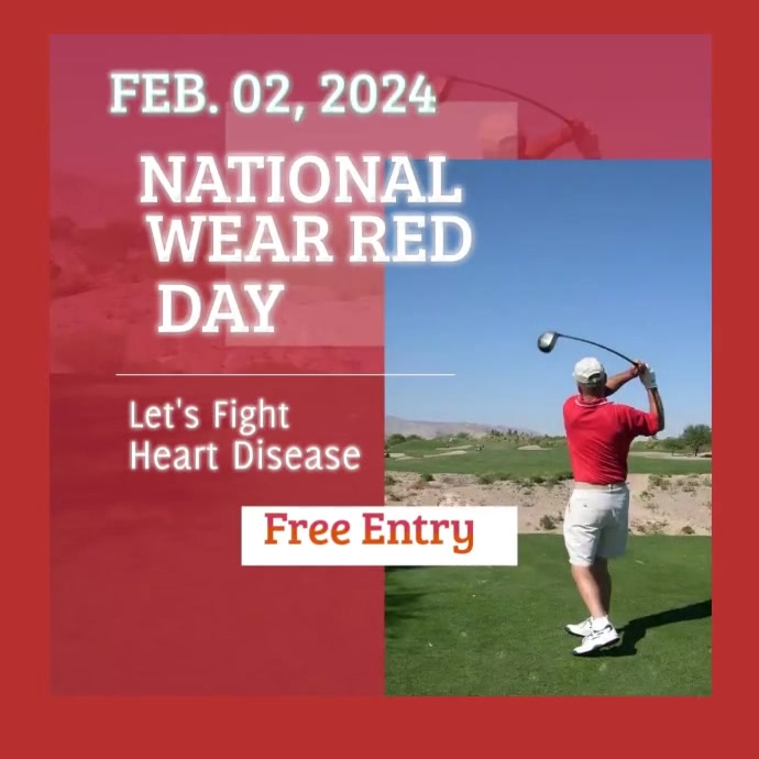 happy wear red day Template | PosterMyWall