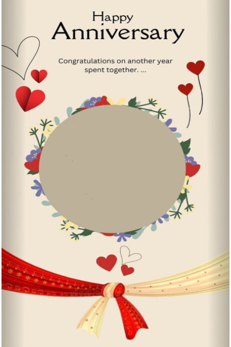 Happy wedding anniversary Template | PosterMyWall