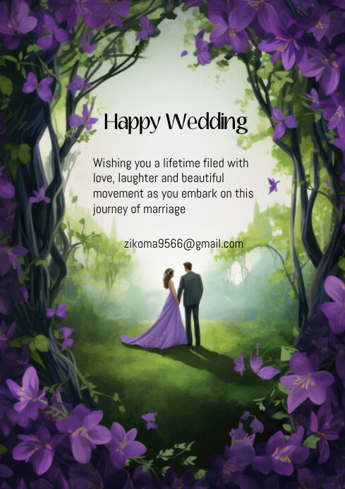 Happy wedding Template | PosterMyWall