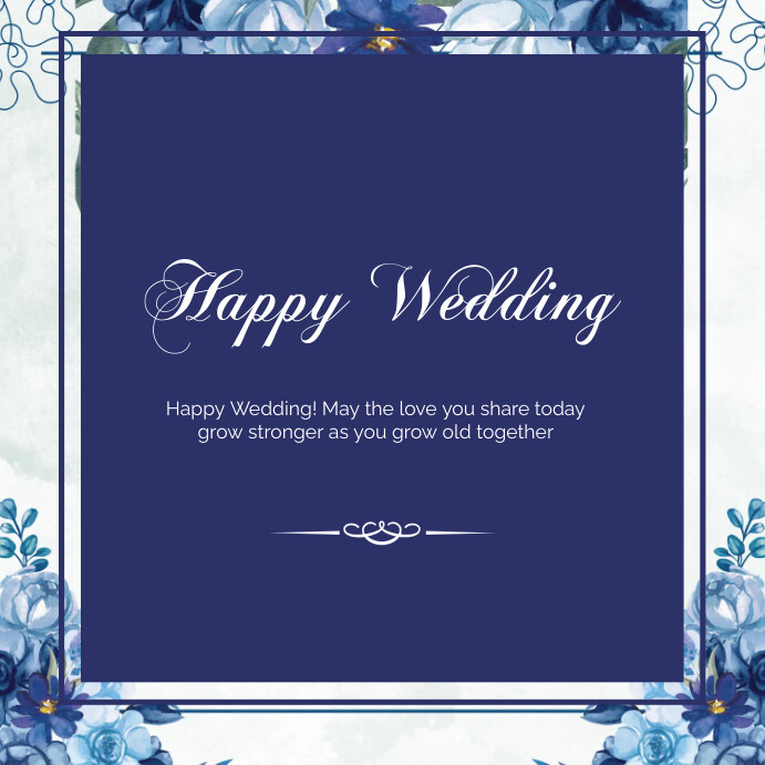 Happy wedding Template | PosterMyWall