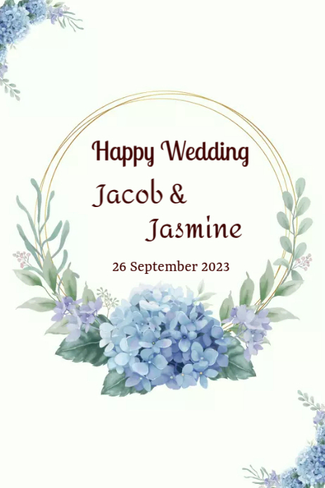 Happy Wedding Template | PosterMyWall