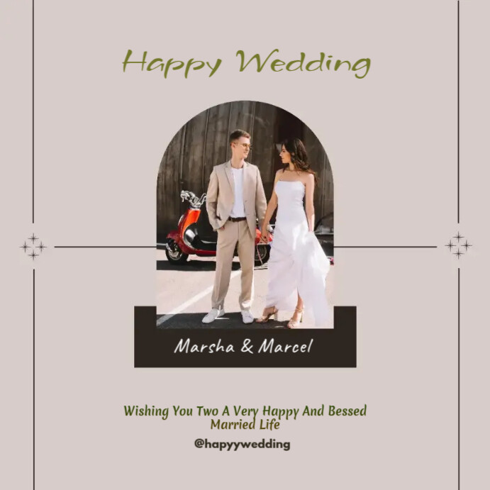 Copy of Happy Wedding Template | PosterMyWall