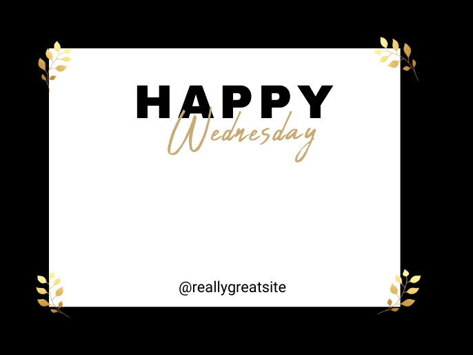 Modèle Happy Wednesday | PosterMyWall