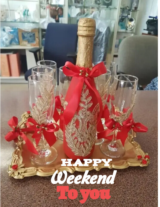 Copy of Happy weekend card | PosterMyWall