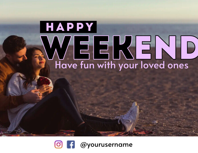 Happy weekend Template | PosterMyWall