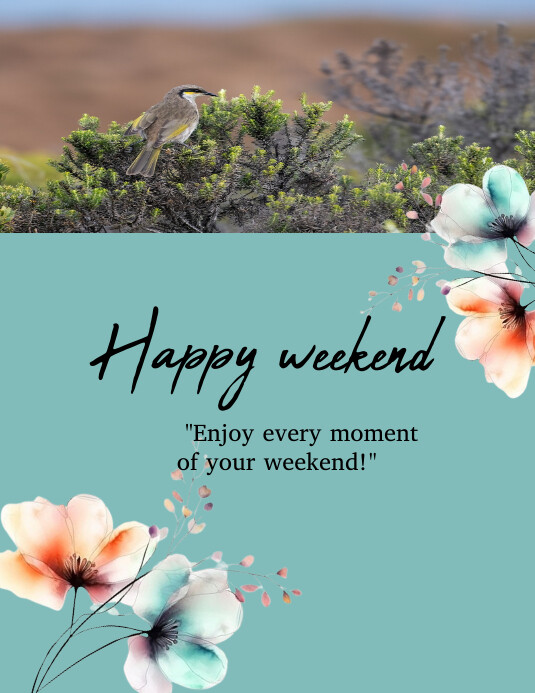 Plantilla de happy weekend | PosterMyWall
