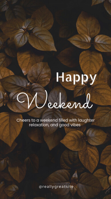 Plantilla de Happy weekend | PosterMyWall