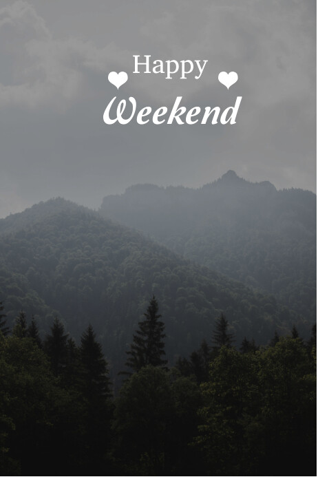 happy weekend Template | PosterMyWall