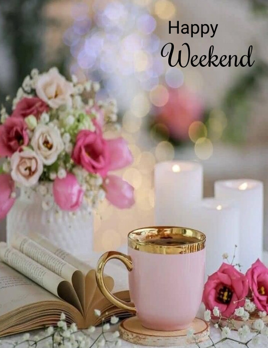 happy weekend Template | PosterMyWall