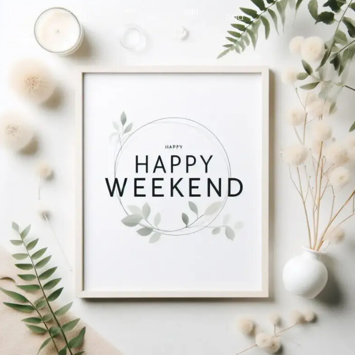 Plantilla de Happy Weekend | PosterMyWall
