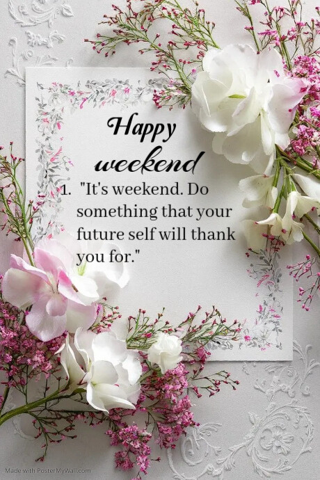 happy weekend Template | PosterMyWall