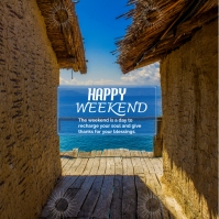 Plantilla de Happy weekend | PosterMyWall