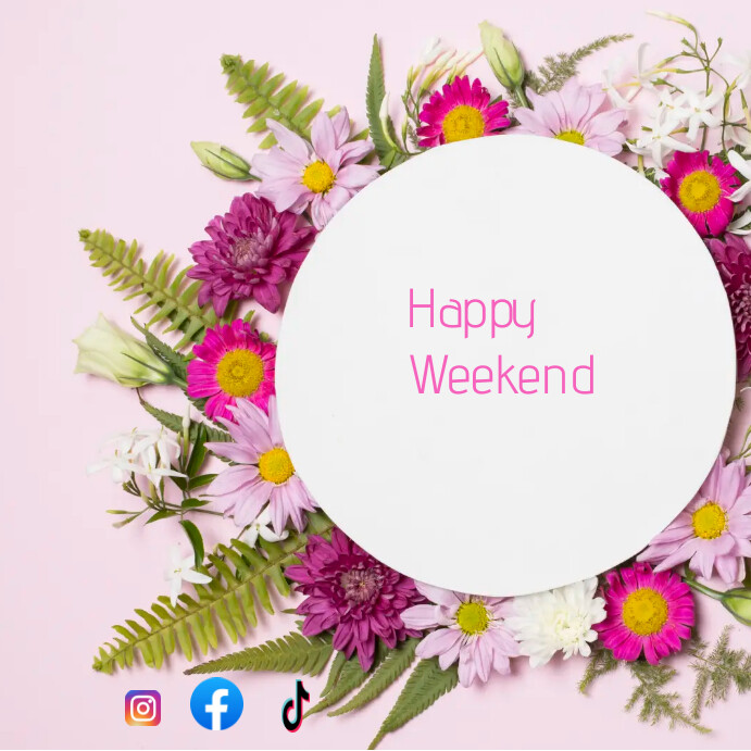 Plantilla de Happy weekend | PosterMyWall