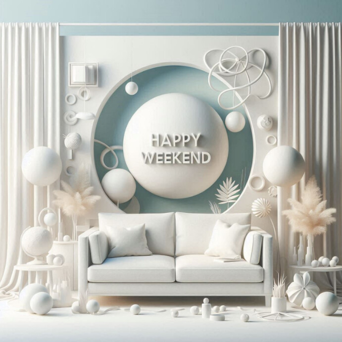 Plantilla de Happy weekend design | PosterMyWall