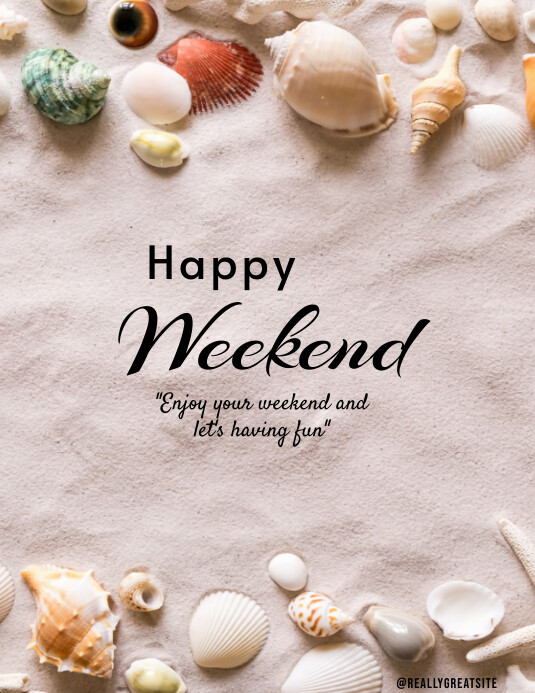 Modèle Happy weekend flyer 2024 | PosterMyWall