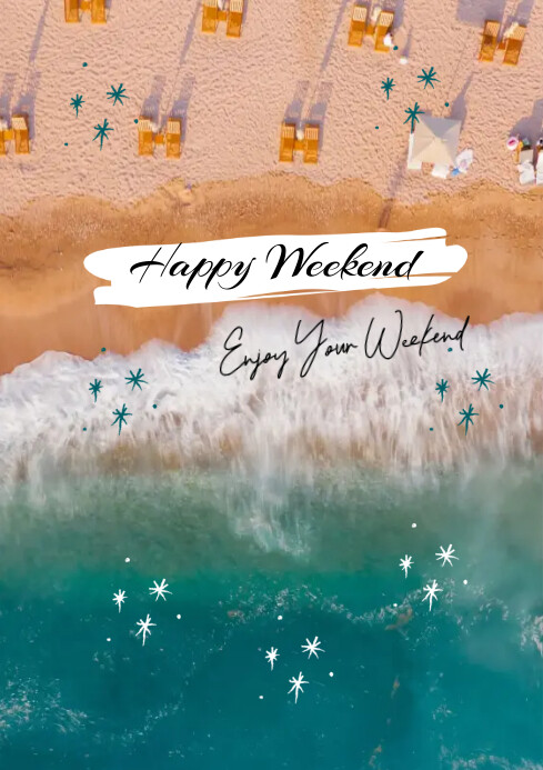 happy weekend flyer Templat | PosterMyWall