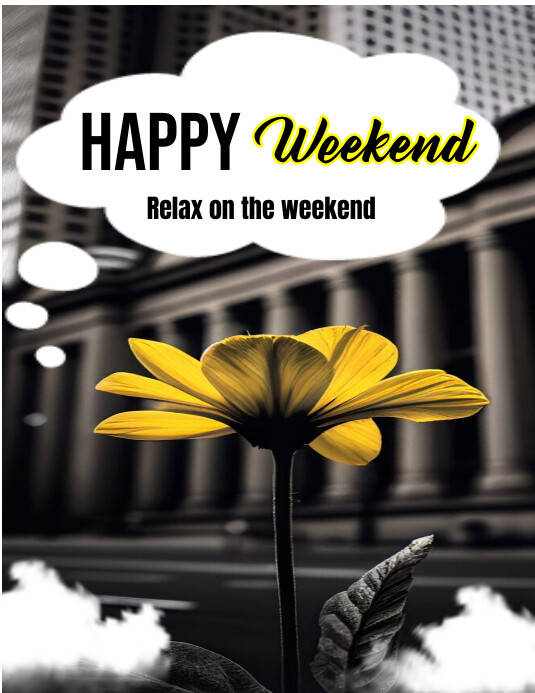 Happy weekend flyer Template | PosterMyWall