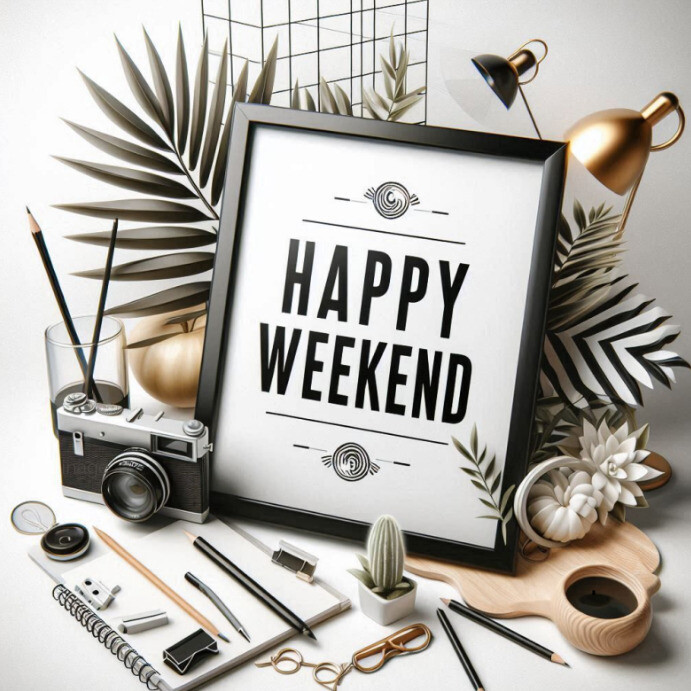 Happy Weekend Greeting Instagram Post Template | PosterMyWall