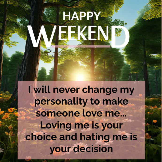 Happy Weekend Greetings Template | PosterMyWall
