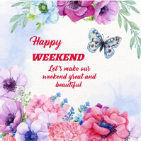 Happy Weekend Instagram post Template | PosterMyWall