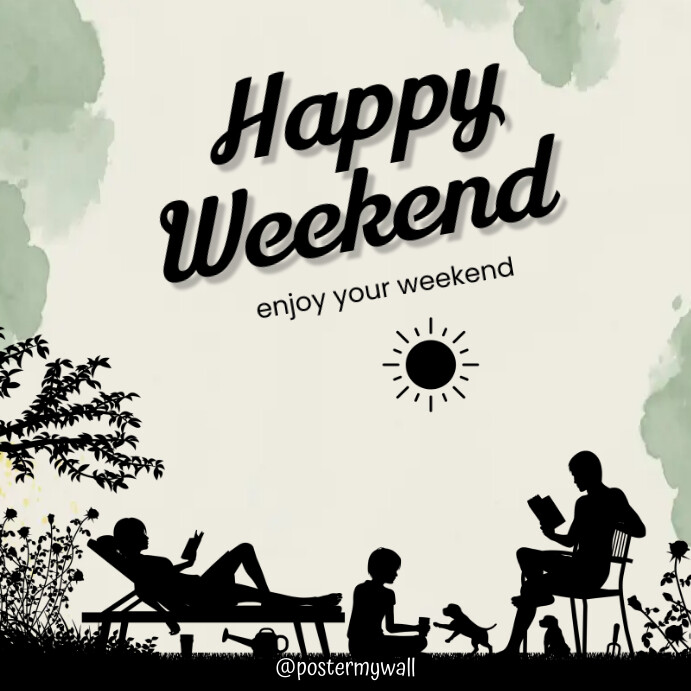 Plantilla de Happy Weekend Instagram Post | PosterMyWall