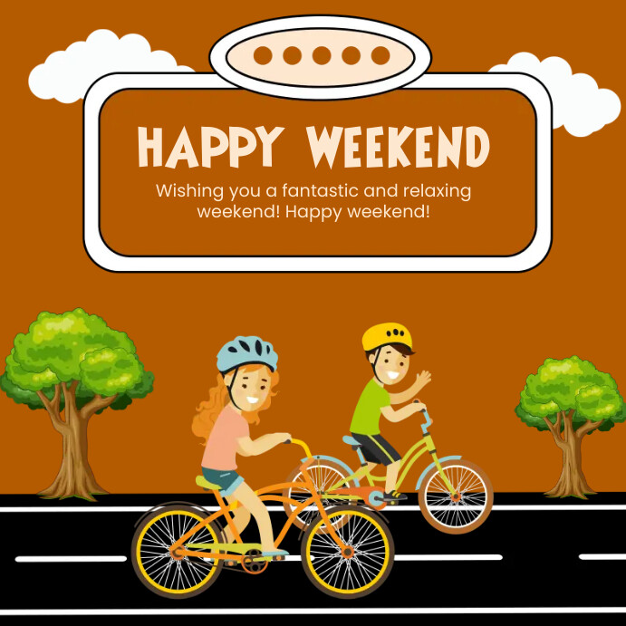 Happy Weekend Instagram Post Template | PosterMyWall