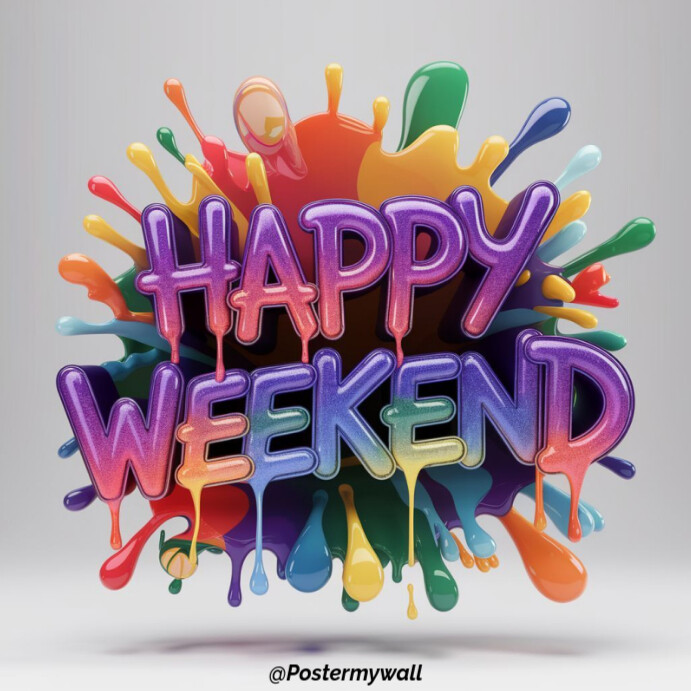 Happy Weekend Instagram Post Template | PosterMyWall