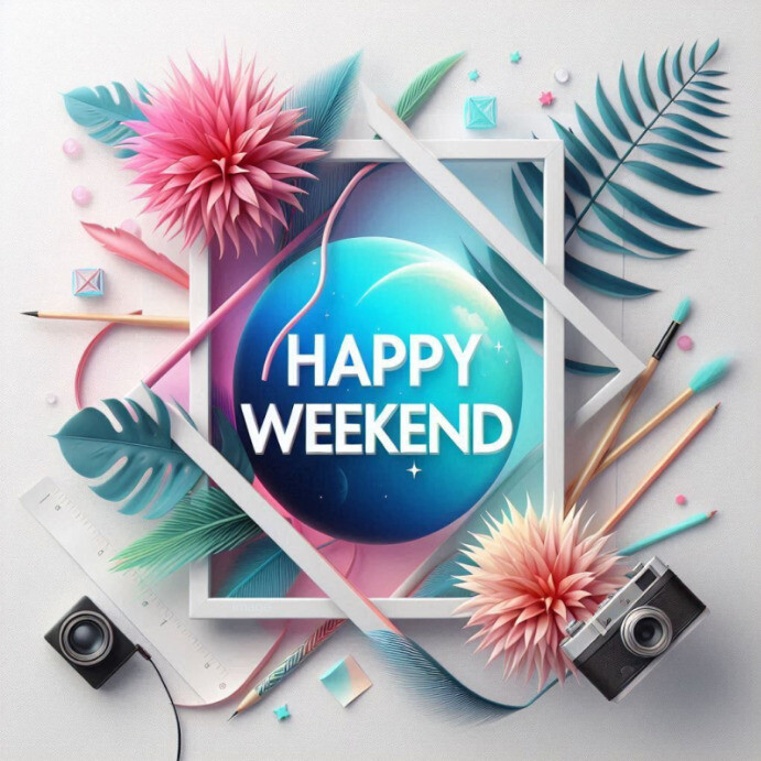 Modèle Happy Weekend Instagram Post | PosterMyWall