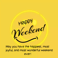 Happy Weekend Instagram post Template | PosterMyWall
