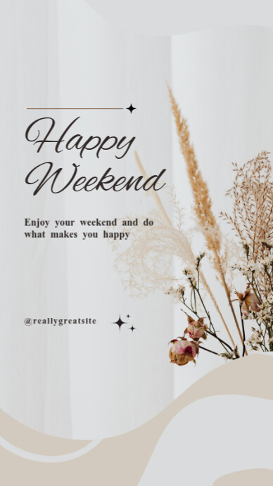 Happy Weekend Instagram Story Template | PosterMyWall